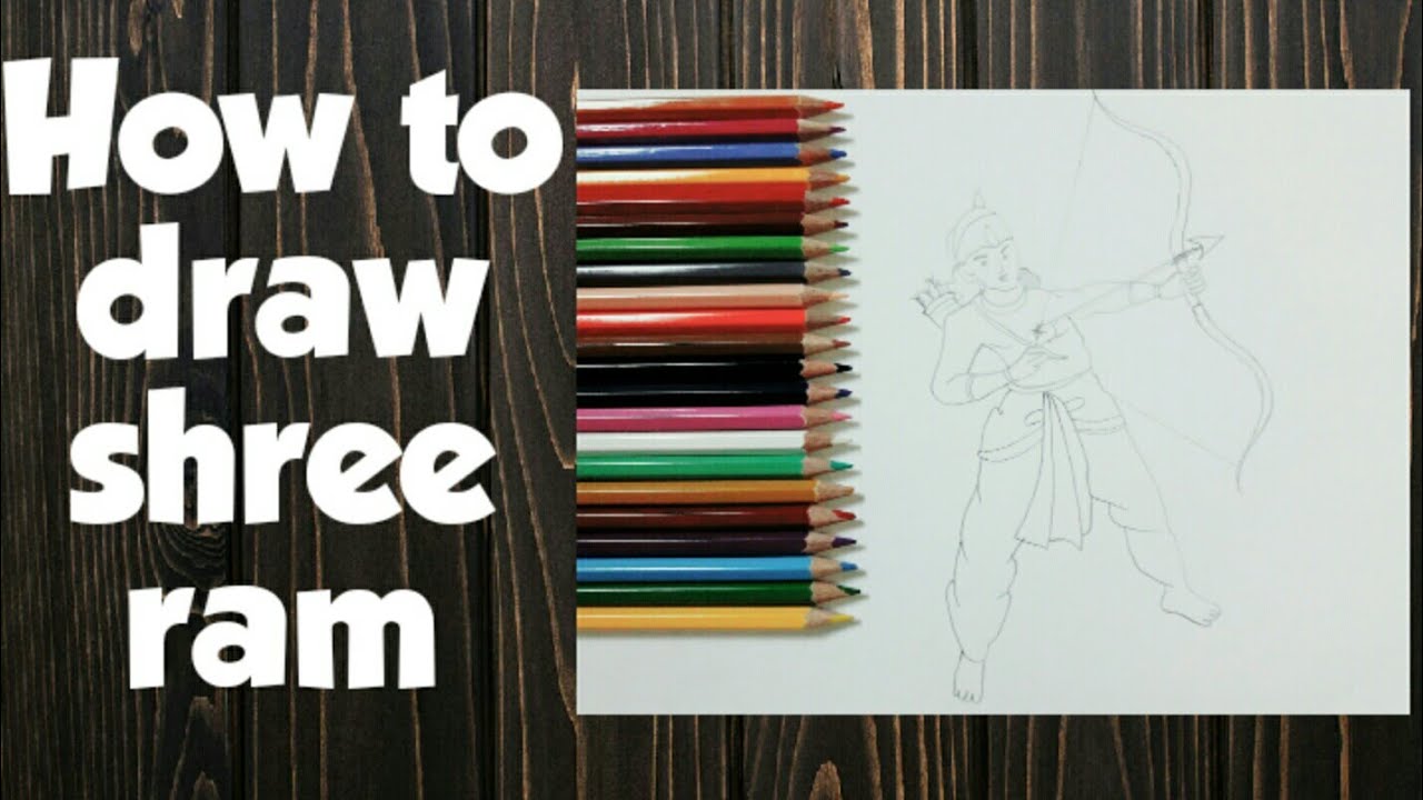 How to draw shree ram | easy to draw shree ram | shree ram picture ...