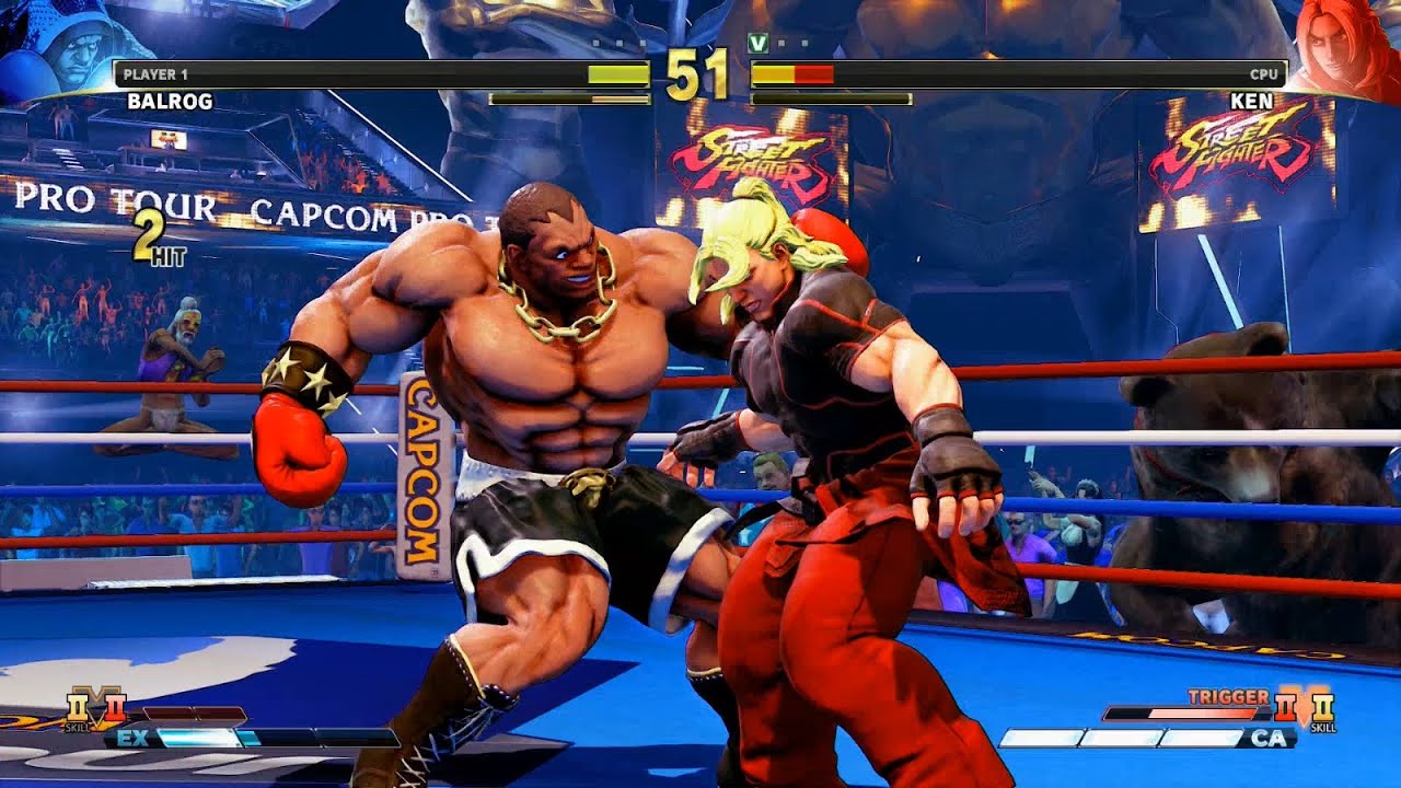 SFV: Champion Edition - Balrog vs. Ken Masters | Ring of Destiny - YouTube