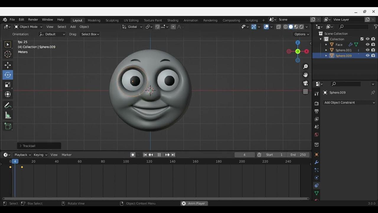 Blender tutorial: how to rig eyes for thomas faces in blender 3.00 - YouTube