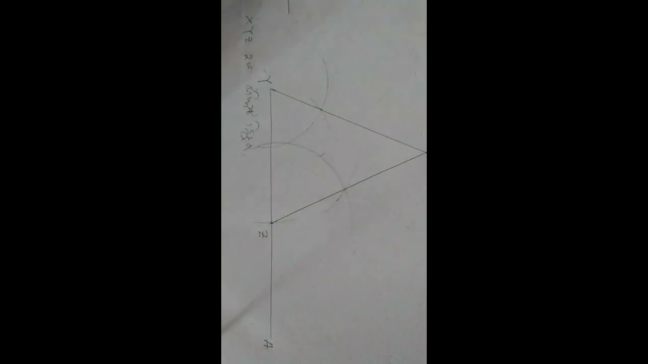 Learning to draw triangles using scale ,compasses and protractor. - YouTube