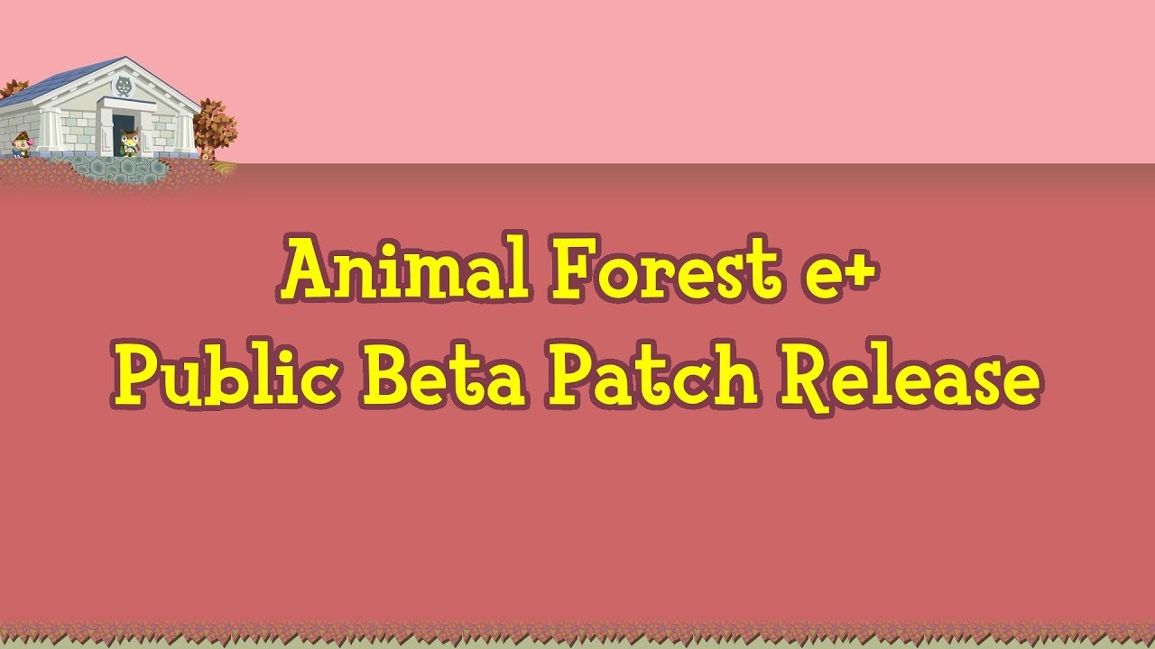 Animal Forest e+ English Patch Public Release Teaser - YouTube