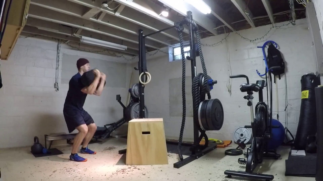 Sandbag Training - Clean to Squat to Box Step Up Complex Workout - YouTube