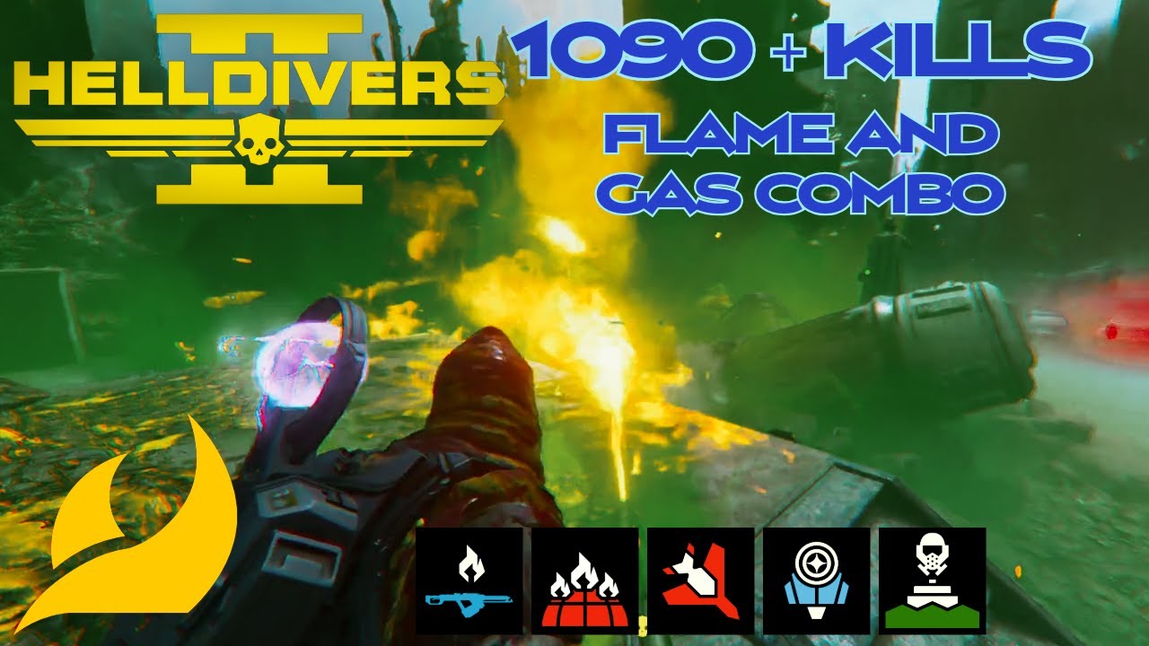Helldivers 2, Flame and Gas Destroy Bugs Full Clear Solo Super Helldive - YouTube