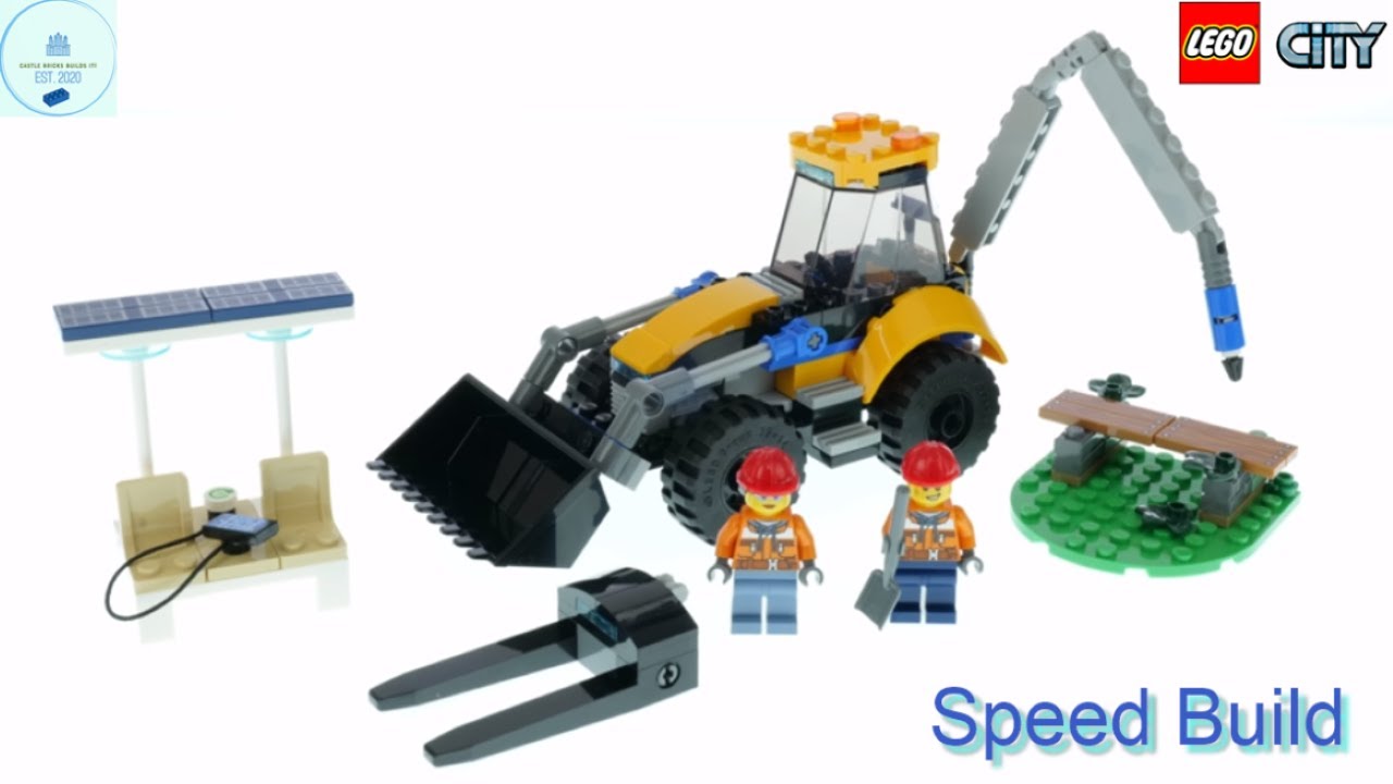 Lego City 60385 Construction Digger Speed Build - YouTube