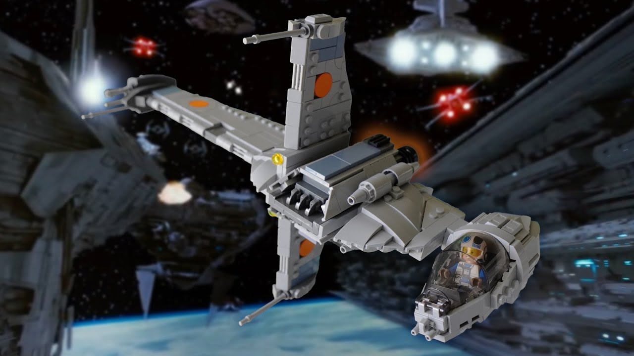 Shockingly Detailed Yet Compact Lego B-Wing - YouTube