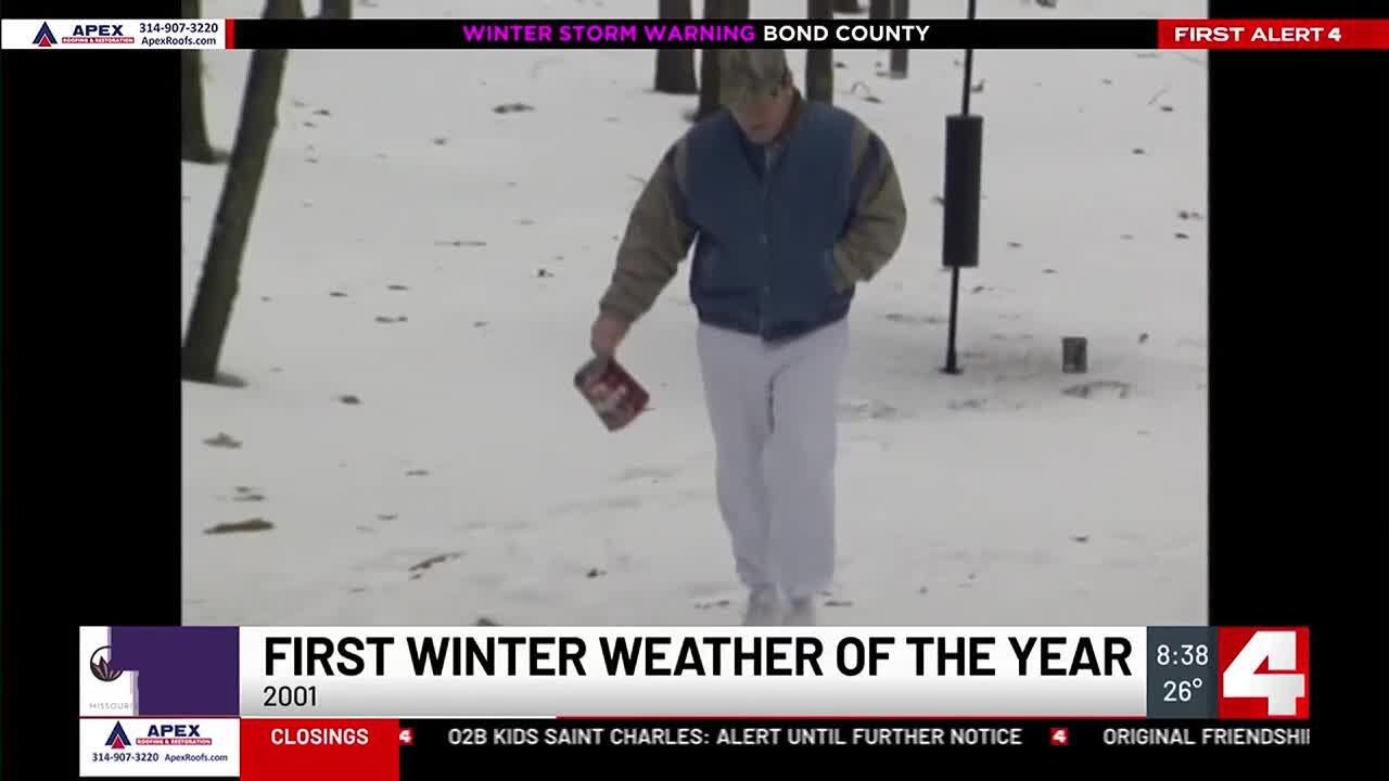 Saturday Throwback: First Winter Weather of the year, 2001 - YouTube