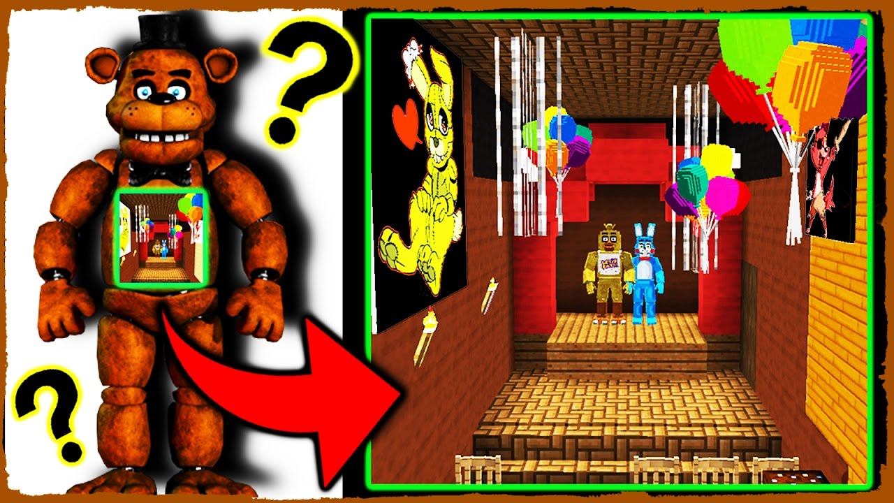 Minecraft FNAF - What's Inside FREDDY FAZBEAR?! - YouTube