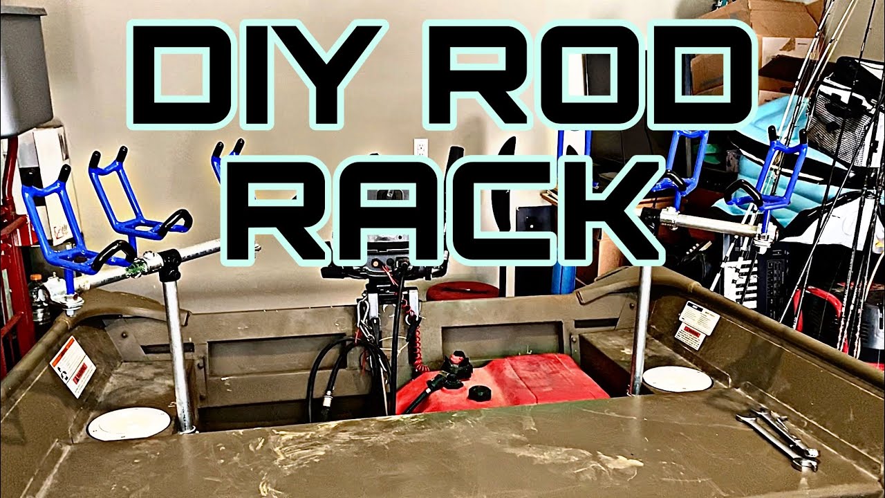 DIY Rod Rack W/ Monster Rod Holders! 1442 (NEW BOAT MODS) - YouTube