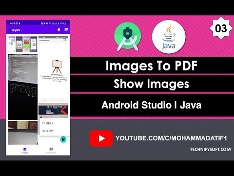 Images To PDF | 03 Show Images | Android Studio | Java - YouTube