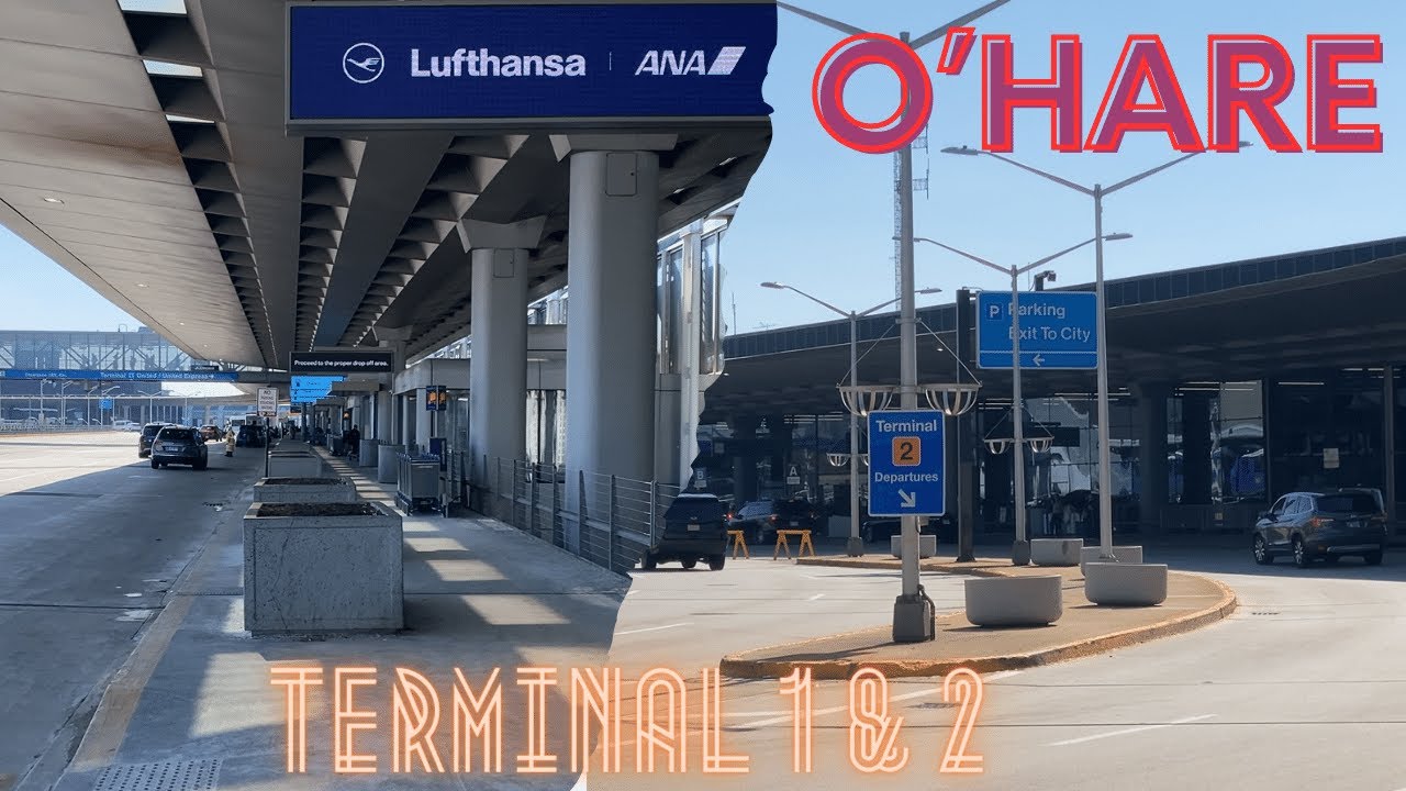 Chicago O'Hare Int'l Airport (ORD) Terminal 1&2 Full Walking Tour - YouTube