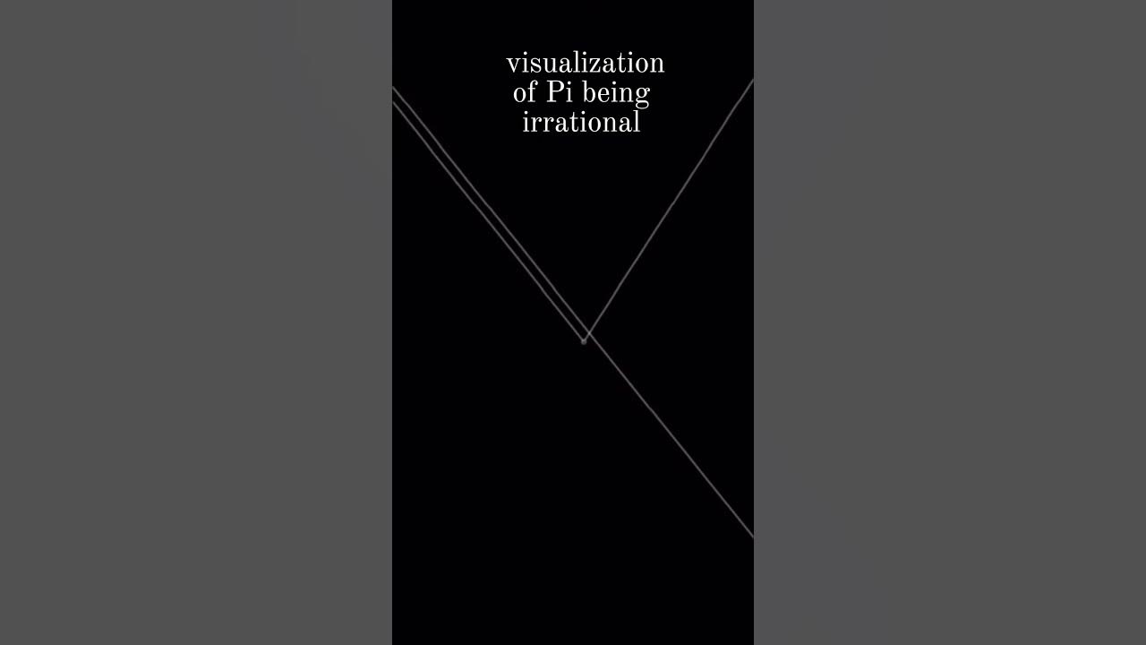 Visualization of Pi being irrational #cool #video #math #satisfying #pi #shorts - YouTube