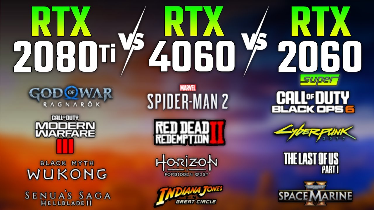 RTX 2080 Ti vs RTX 4060 vs RTX 2060 SUPER in 2025 | Test in 12 Games ...