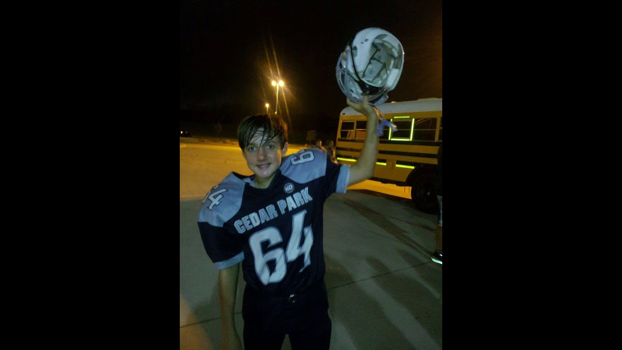 Cedar Park Middle School Football 2013 Football highlights - #64 Jared ...