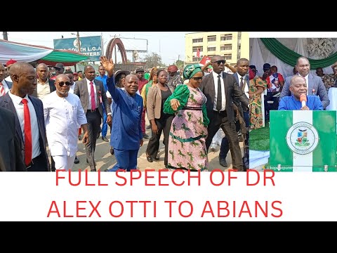 GOV ALEX OTTI INSIST ON FIXING ALL BAD ROADS IN ABA. WATCH HIS FULL ...