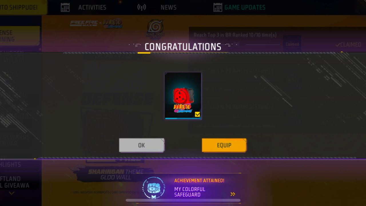 Ninja Training Defense Free Sharingan Theme glow wall - YouTube