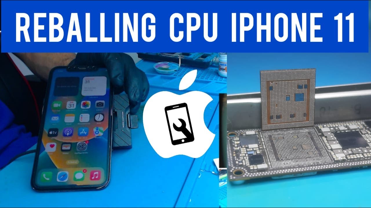 Reballing CPU A13 de iPhone 11 - YouTube