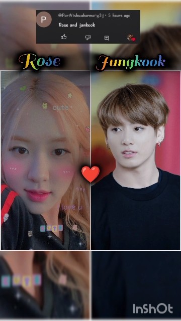 Rose V/S Jungkook#subscribe#ytshorts #viralshort#btpink#btsarmy#kpop#jk ...