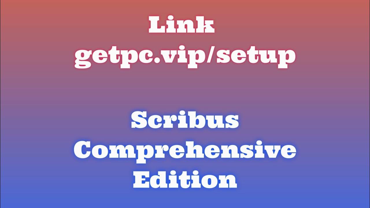 🔸Scribus🚀 HOW TO INSTALL 💻PC/LAPTOP [TUTORIAL 2024 no charge🎁] - YouTube