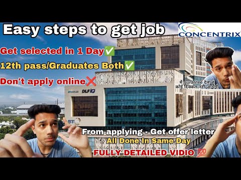 Most Easy Steps To Get Job In Concentrix || All Rounds Clear In Just 1 ...