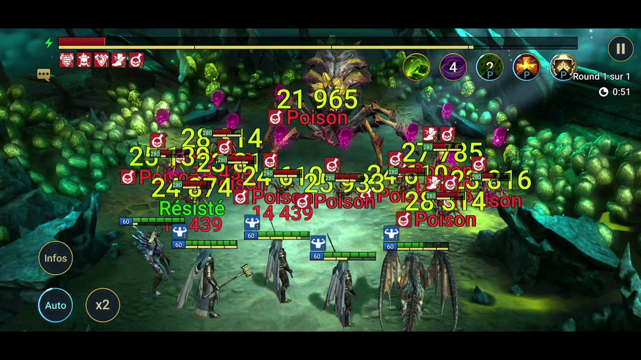 [Raid Shadow Legends] Spider 20 Full Auto (1 min) + Stats - YouTube