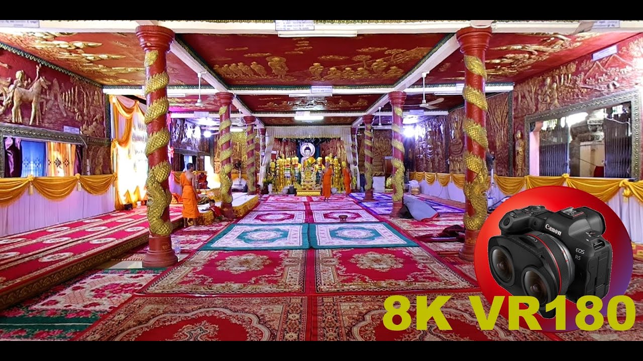 ASTONISHING PLACE OF WORSHIP Wat Sras Chak Phnom Penh 8K 4K VR180 3D ...