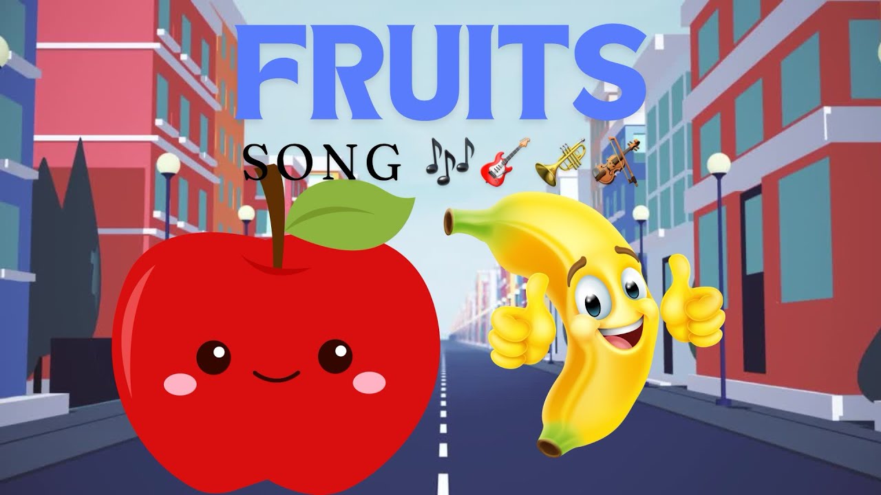 The Fruits Song | Learn Fruits Nursery Rhymes | Baby Songs | Kids ...