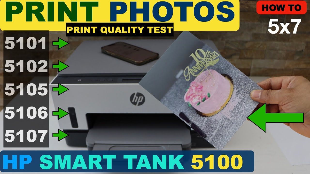 How To Print Photos With HP Smart Tank 5100 5101 5102 5105 5106