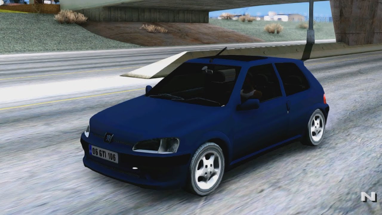 Peugeot 106 GTI Stock - GTA MOD _REVIEW - YouTube