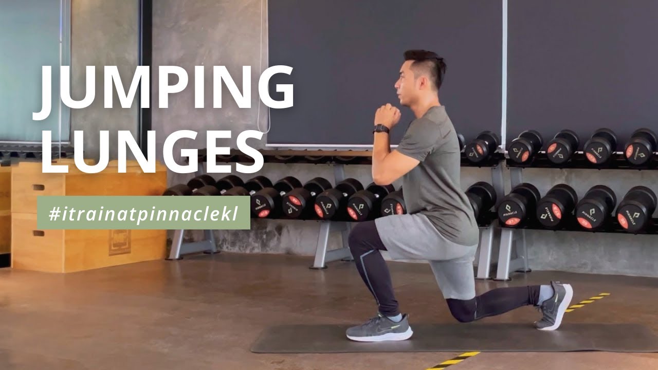 Jumping Lunges: 3 variations from beginner to advance - YouTube