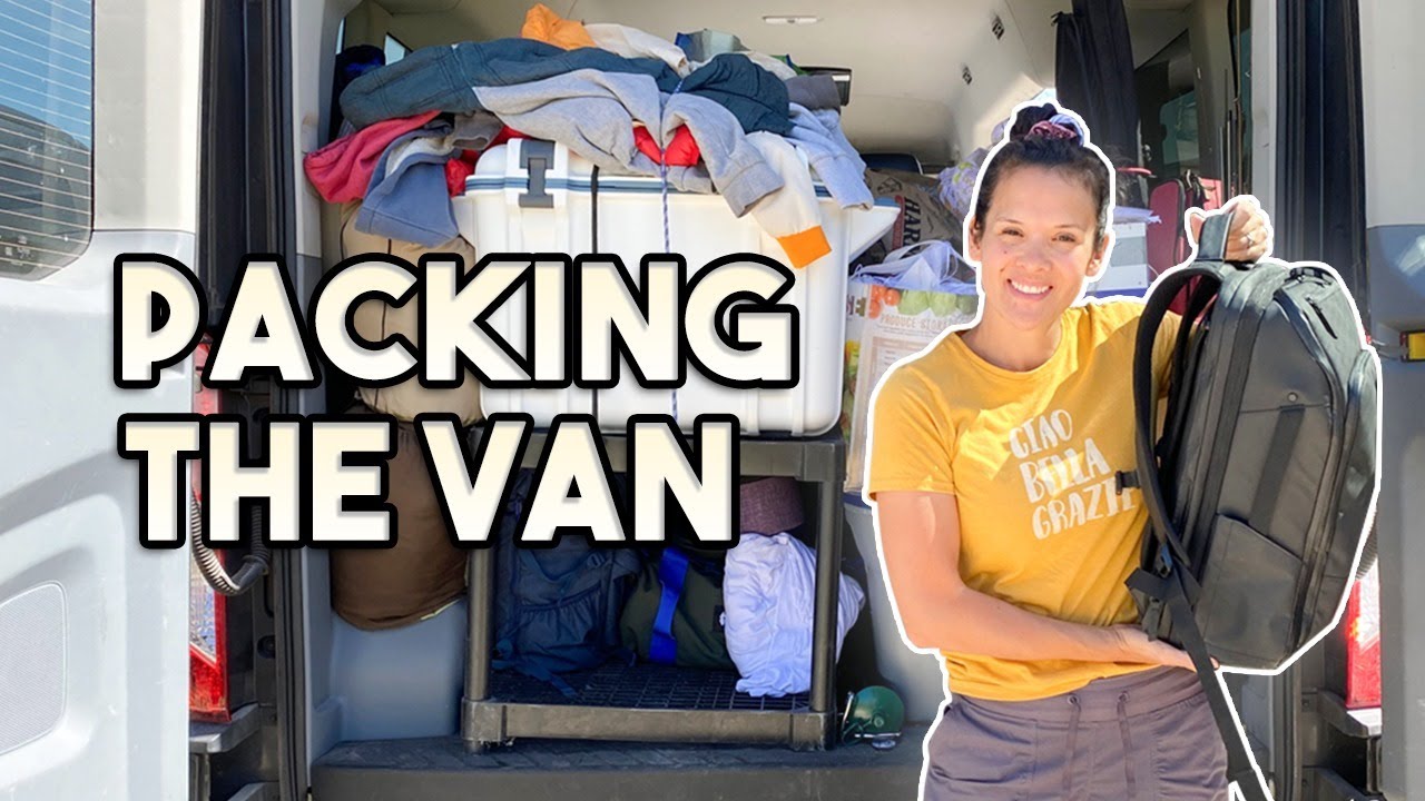 PACKING the VAN tips & tricks! 12 passenger van has TONS of space ...