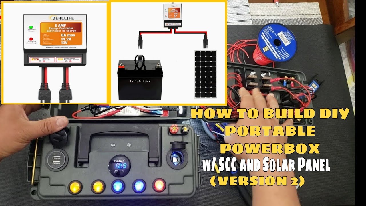 PART 2 | HOW TO BUILD DIY PORTABLE POWERBOX WITH SOLAR CHARGE ...