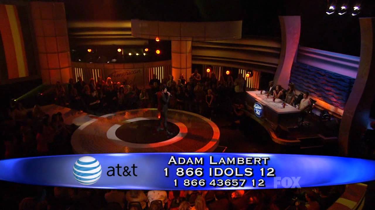 Adam Lambert - Satisfaction AI 8 - YouTube