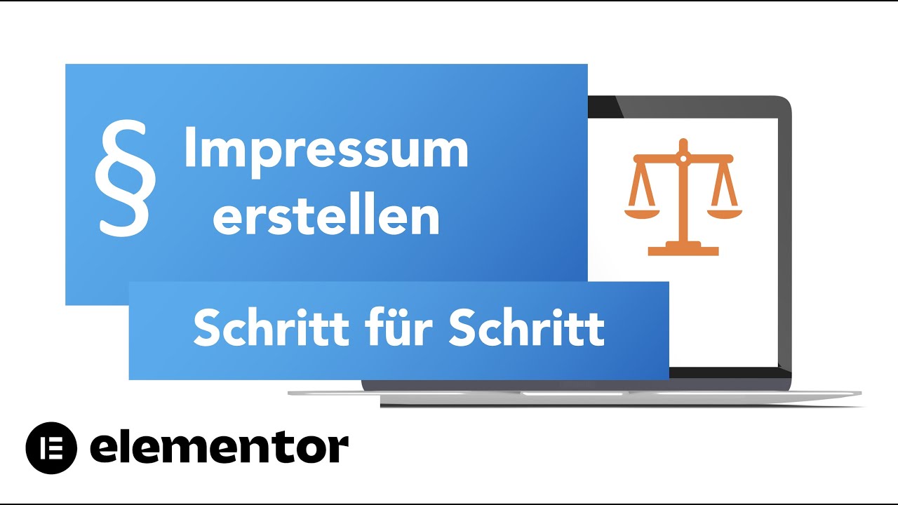 Impressum erstellen WordPress - YouTube