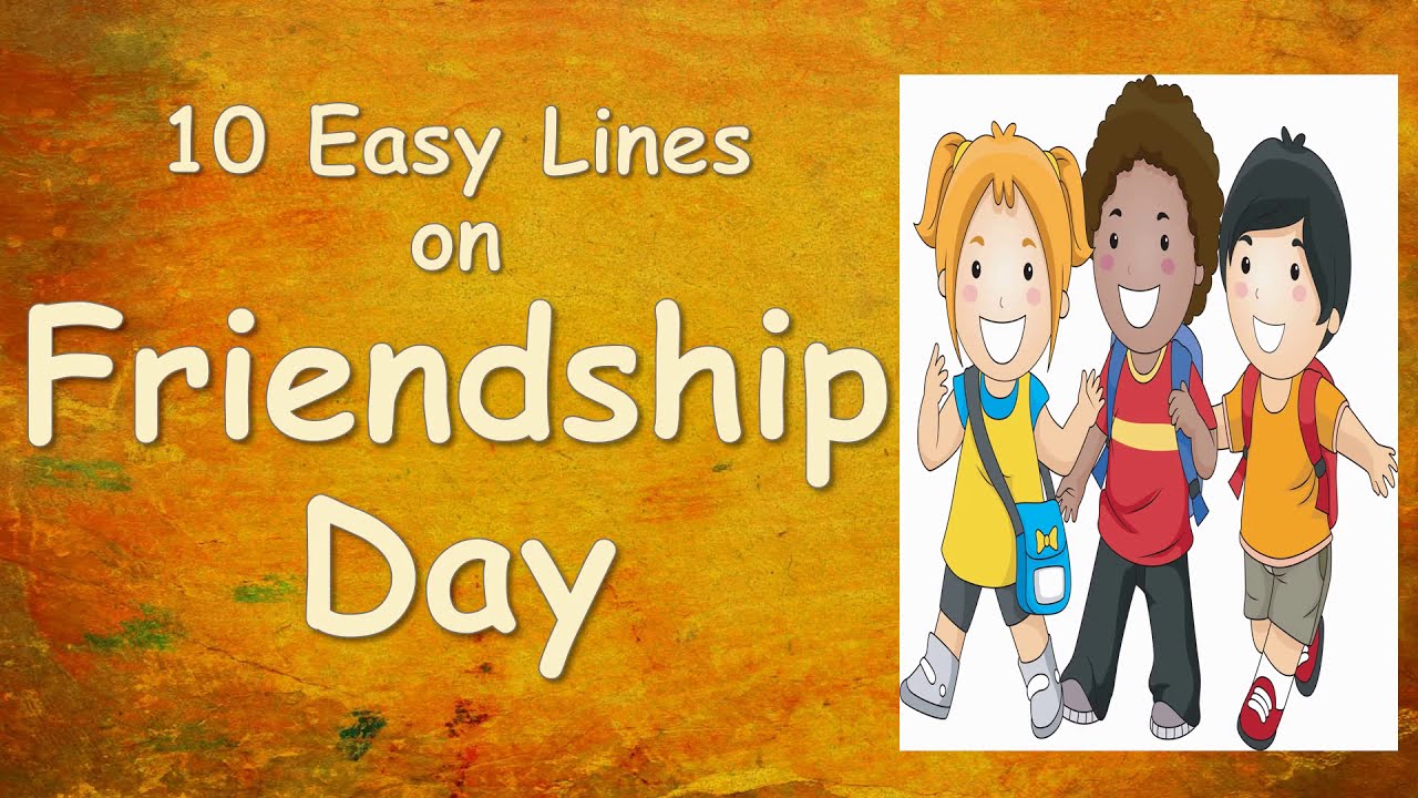 Friendship Day || 10 Lines on Friendship Day in English - YouTube