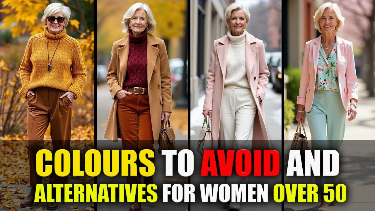 AGING COLORS: Color To Avoid Women Over 50 Should Avoid - YouTube