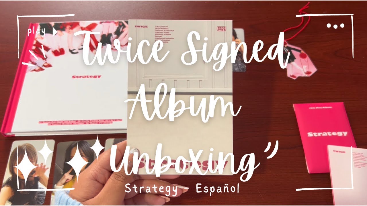 TWICE SIGNED ALBUM UNBOXING STRATEGY | Español - YouTube