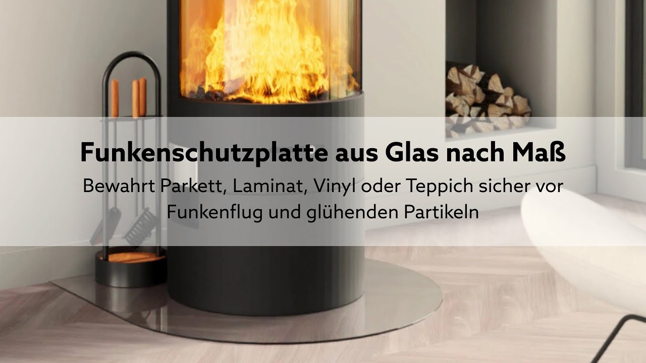 Funkenschutzplatte Glas Nach Ma