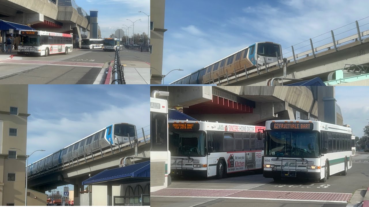 Transit Action: BART And AC Transit at Fruitvale Station. - YouTube