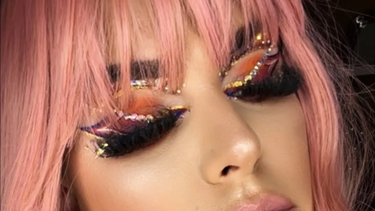 Bling makeup look! - YouTube