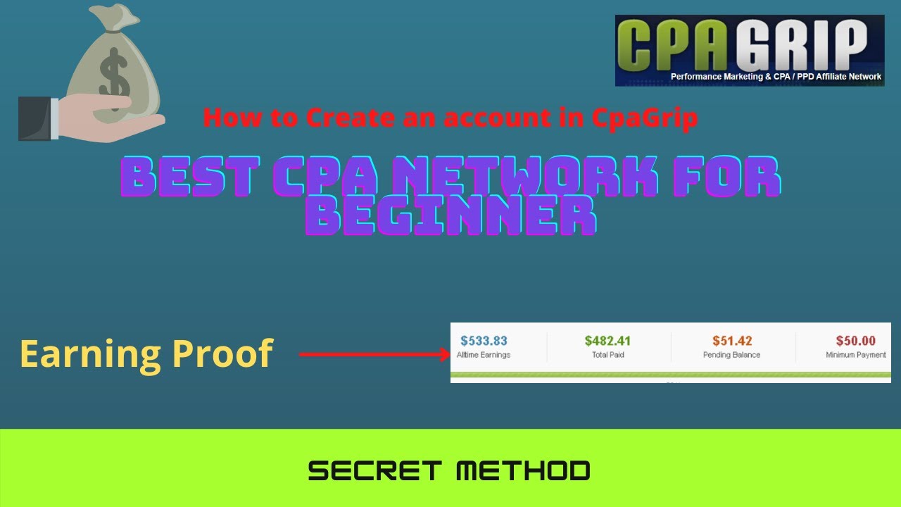 Best CPA Network for Beginner. CpaGrip Create Account (Part 3) - YouTube