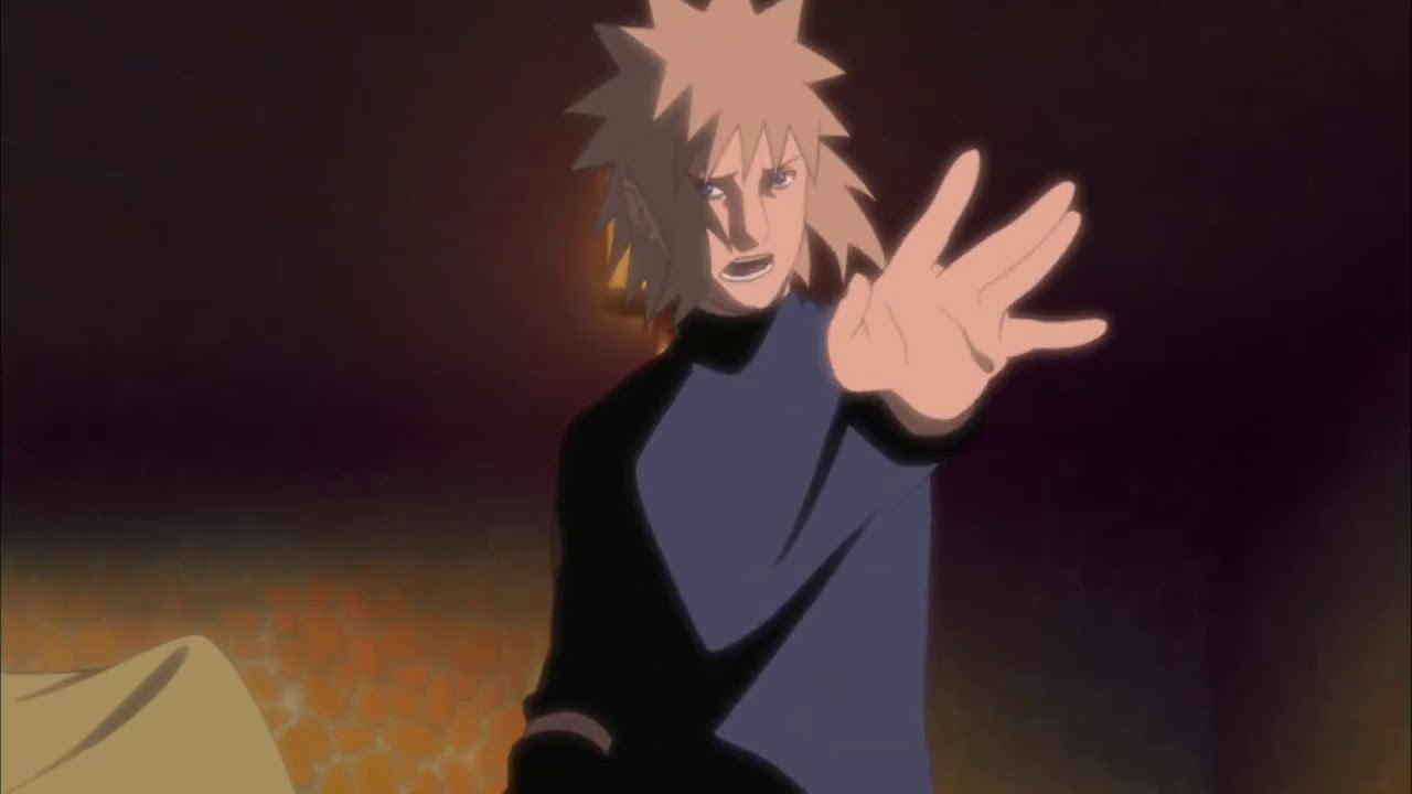 The way Minato says "Wait! Calm down! and Kushina yelling Naruto hurts ...