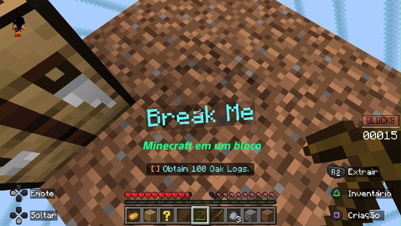 Minecraft em um bloco pt1 - YouTube