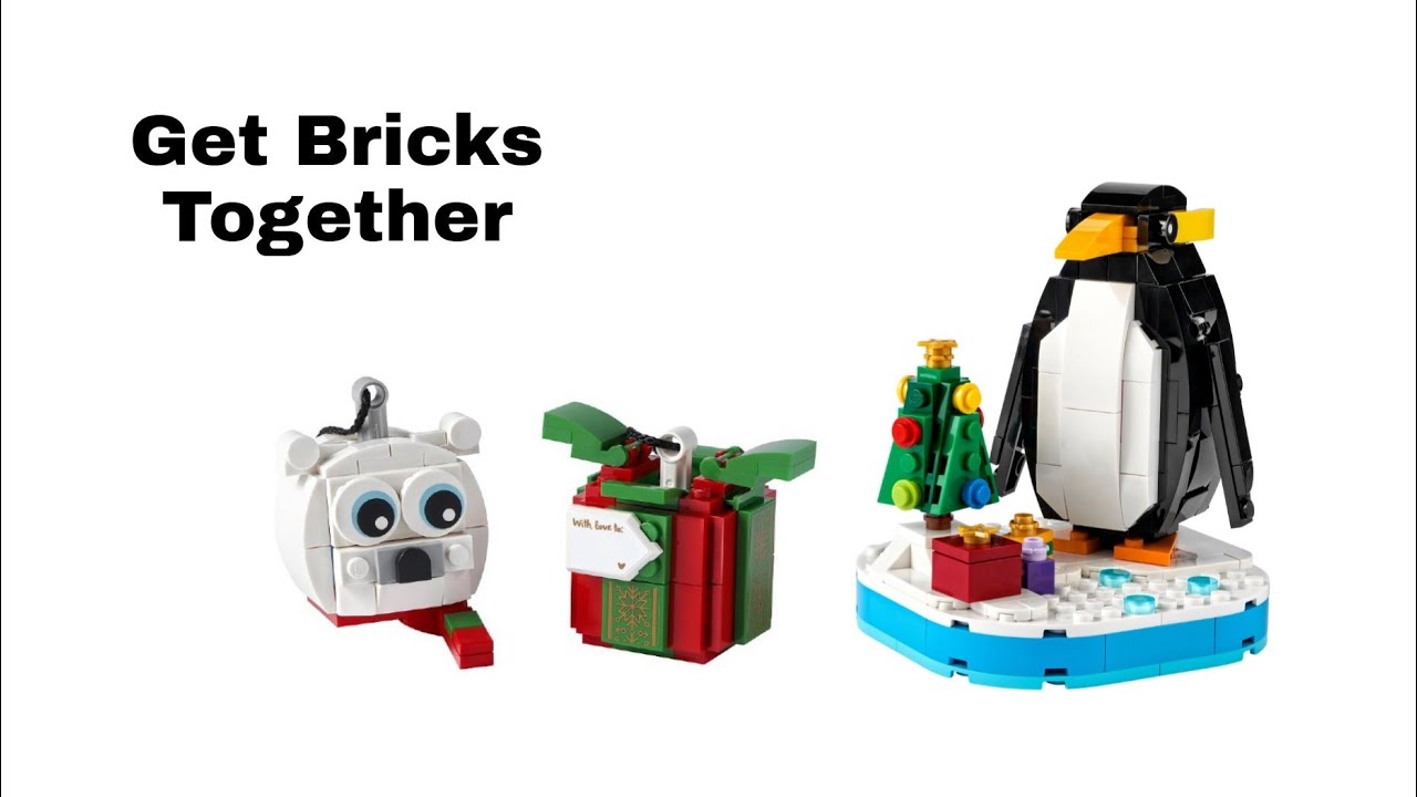 Lego Seasonal 40498 Christmas Penguin and 40494 Polar Bear and Gift ...