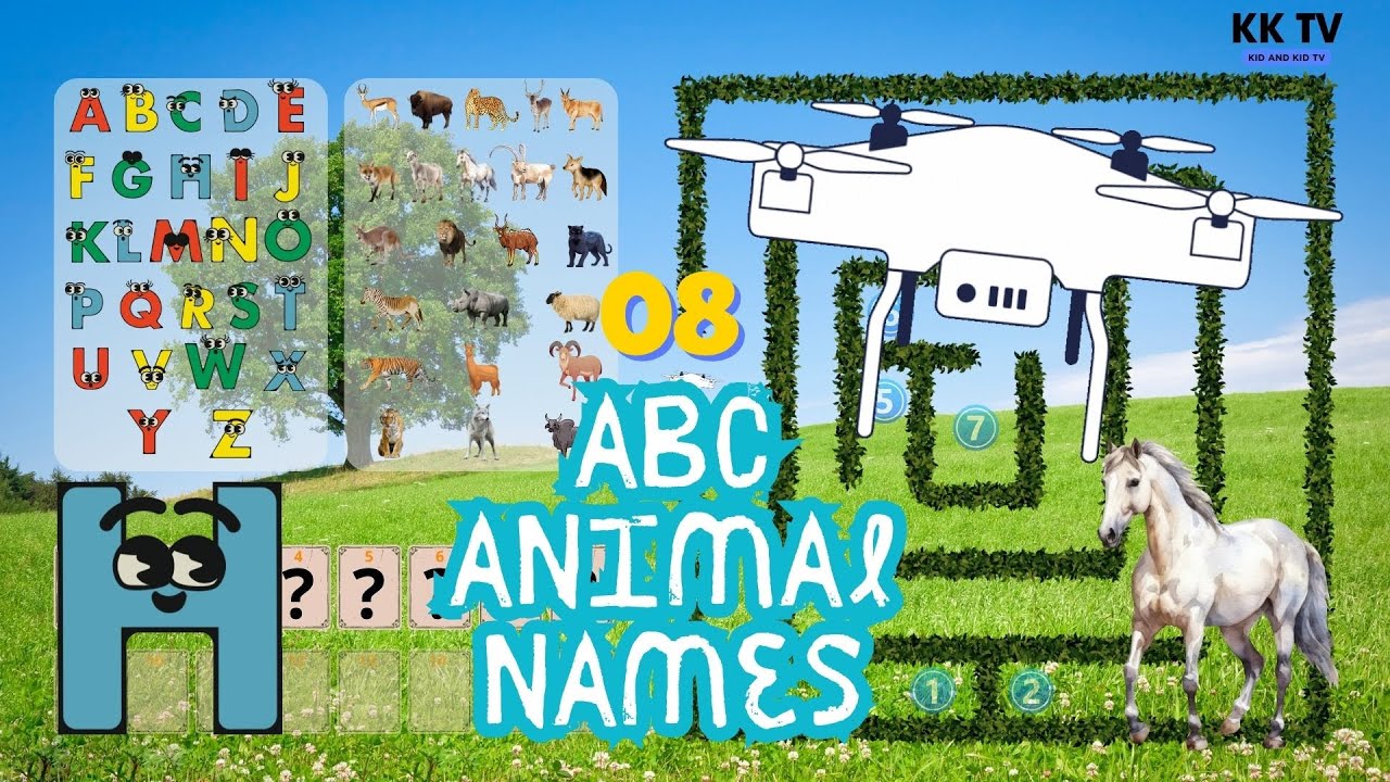 ABC Animal Names 08 | Learn Letters | Animal Names | Kid And Kid TV ...