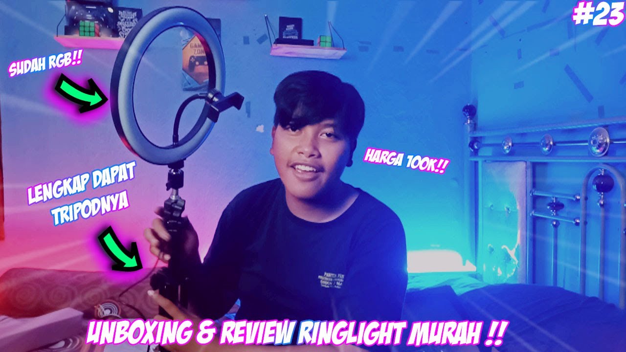 Lengkap Banget Sudah RGB Murah Lagi !! Only 100K 😁 - MIXIO RGB Soft Ringlight | Unboxing #23 ...