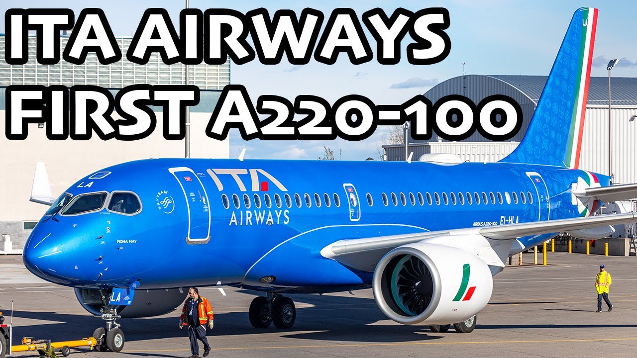 *DELIVERY FLIGHT* ITA Airways FIRST A220-100 departs Montreal (YMX/CYMX ...