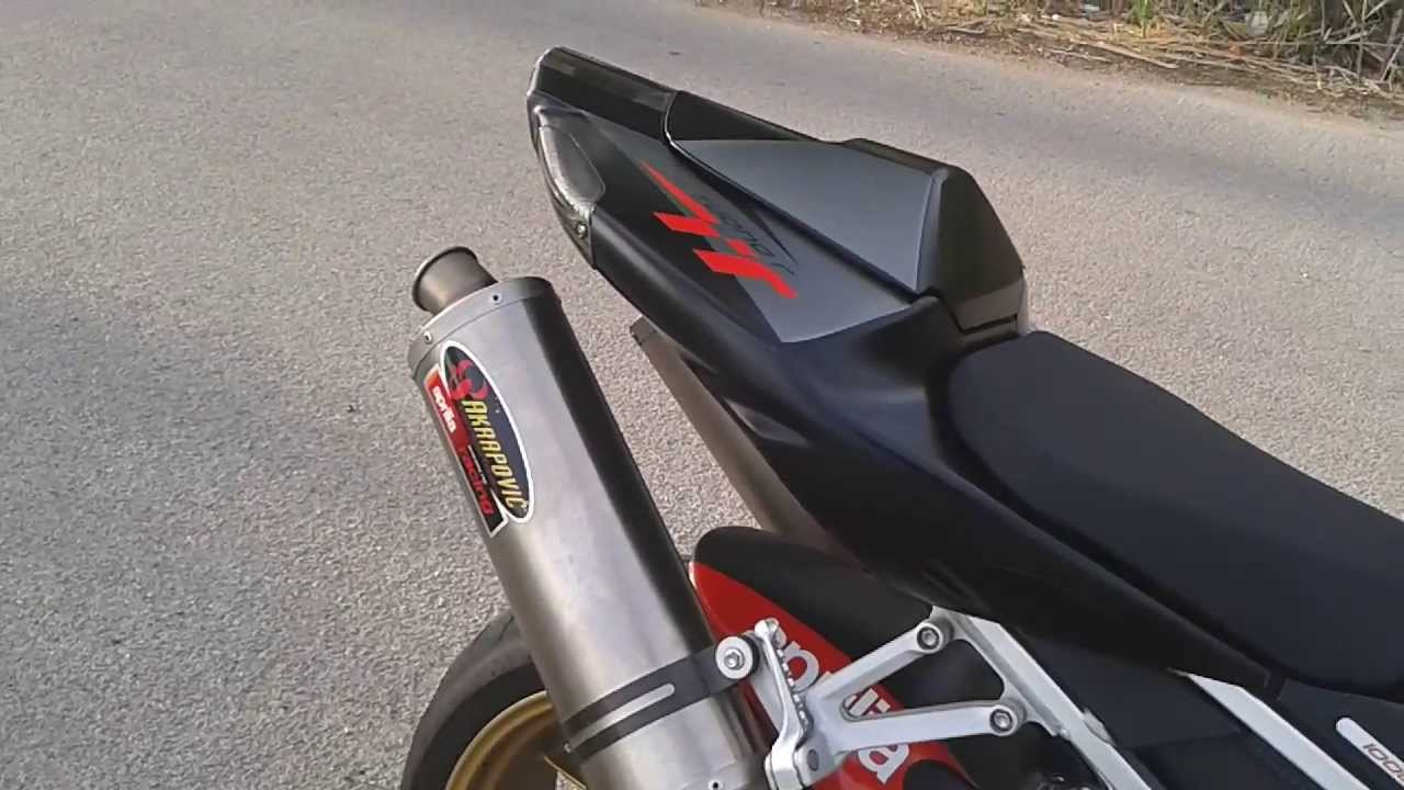 aprilia tuono & akrapovic evo 6 - YouTube