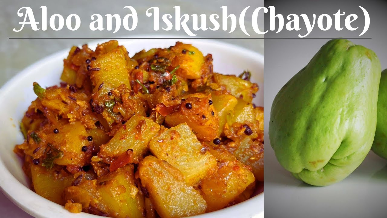 Easy Aloo & Iskush (Chayote) Recipe with English Subtitles # ...