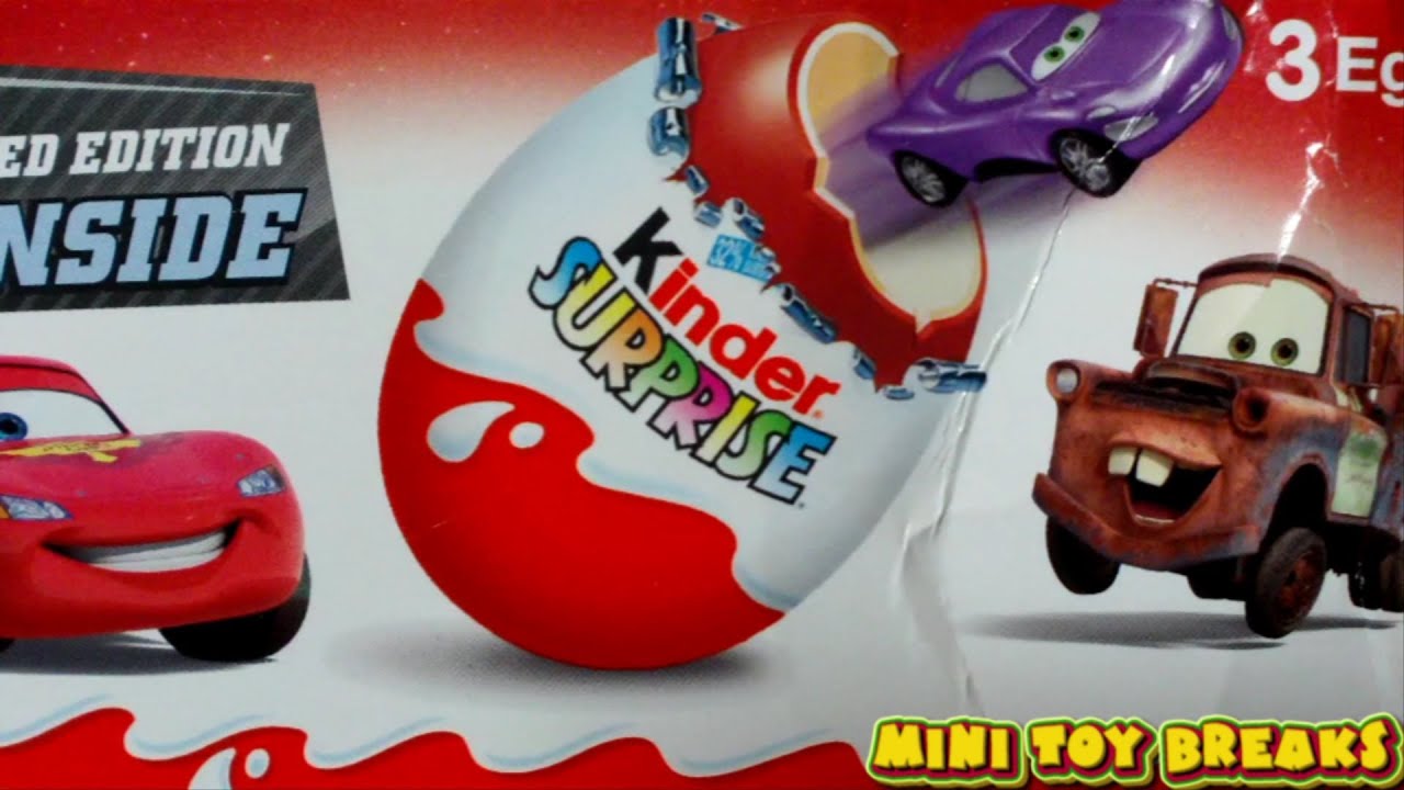 Disney/Pixar Cars Limited Edition Kinder Surprise Three Pack Unboxing ...