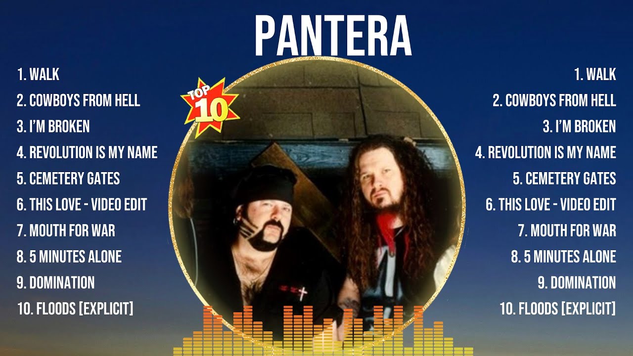 Pantera Greatest Hits Full Album ️ Full Album ️ Top 10 Hits of All Time ...